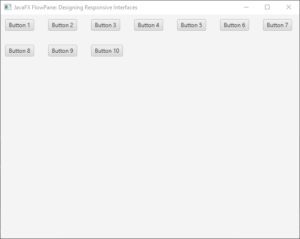 JavaFX FlowPane: Designing Responsive Interfaces