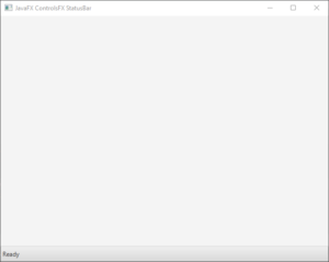 JavaFX ControlsFX StatusBar