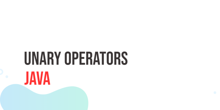 Java Unary Operators