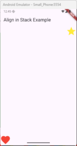 Flutter: Align Widget