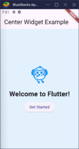 Flutter: Center Widget
