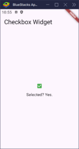 Flutter: CheckBox – Toggle Selection