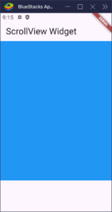 Flutter: SingleChildScrollView Widget