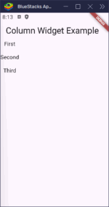 Flutter: Column Widget – Building Vertical Layouts