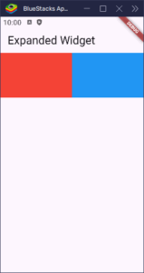 Flutter: Expanded Widget