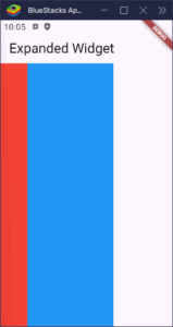 Flutter: Expanded Widget