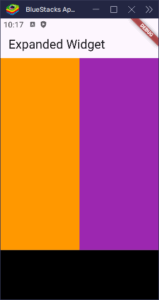 Flutter: Expanded Widget