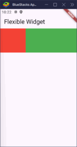 Flutter: Flexible Widget
