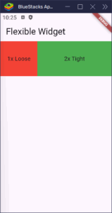 Flutter: Flexible Widget