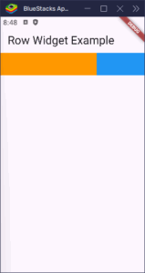 Flutter: Row Widget – Building Horizontal Layouts
