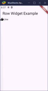 Flutter: Row Widget – Building Horizontal Layouts