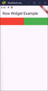 Flutter: Row Widget – Building Horizontal Layouts