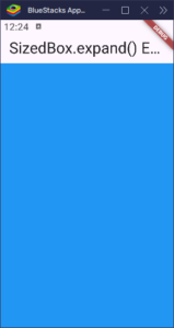 Flutter: SizedBox Widget