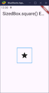 Flutter: SizedBox Widget