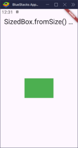 Flutter: SizedBox Widget