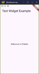 Flutter: Text Widget – Displaying Text