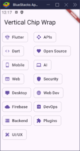 Flutter: Wrap Widget