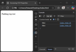 JavaScript: Getting Computed CSS Property Values
