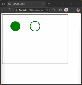 JavaScript Canvas: Drawing Circles and Arcs